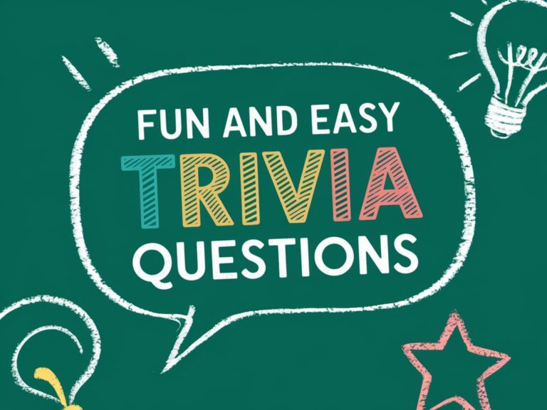 402 Fun Easy Quiz Questions and Answers - Meredith Plays