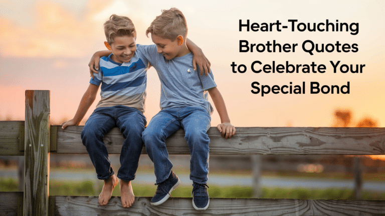 333 Heart-Touching Brother Quotes to Celebrate Your Special Bond ...