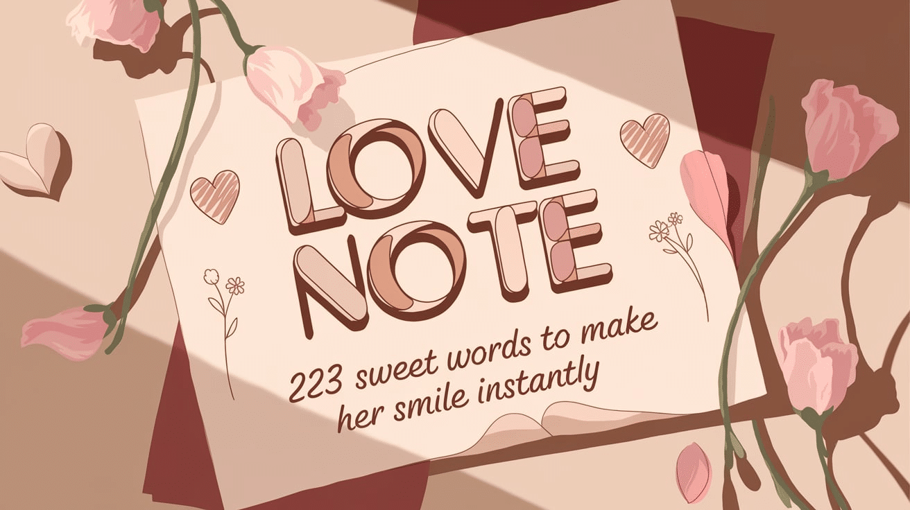 223 Sweet Words to Make Her Smile Instantly - Meredith Plays
