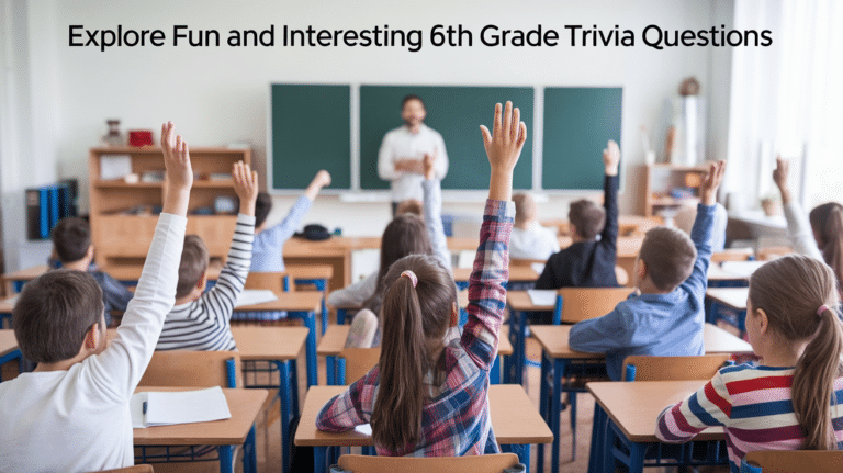 Explore Fun and Interesting 6th Grade Trivia Questions - Meredith Plays