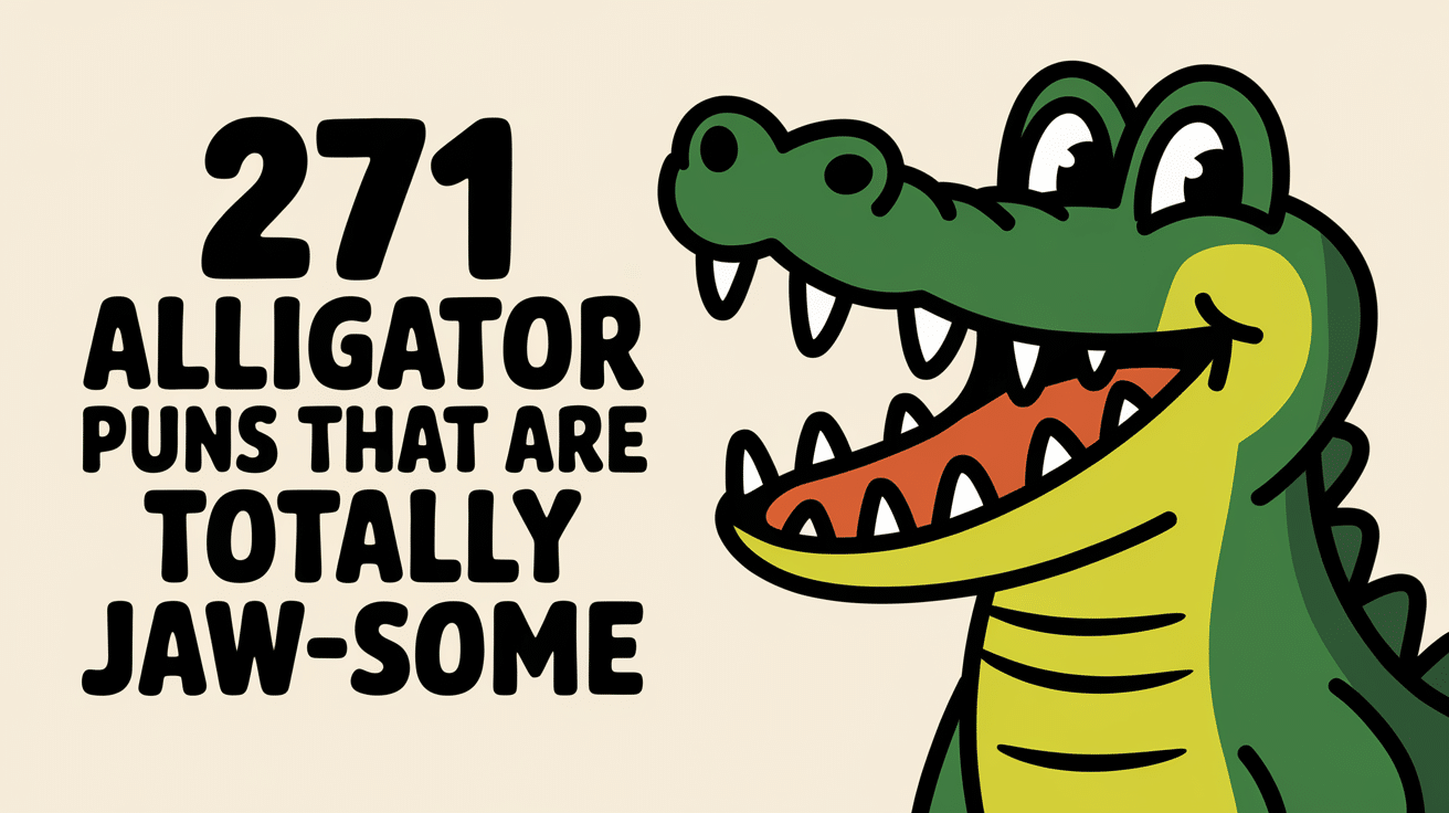 269 Alligator Puns That Are Totally Jaw-some - Meredith Plays