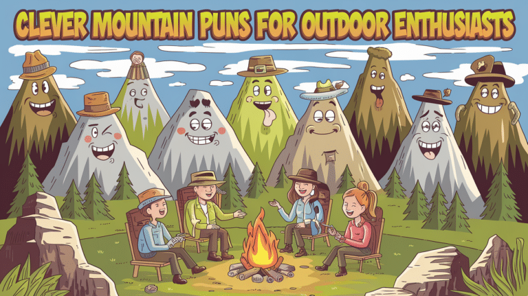 329 Clever Mountain Puns for Outdoor Enthusiasts - Meredith Plays