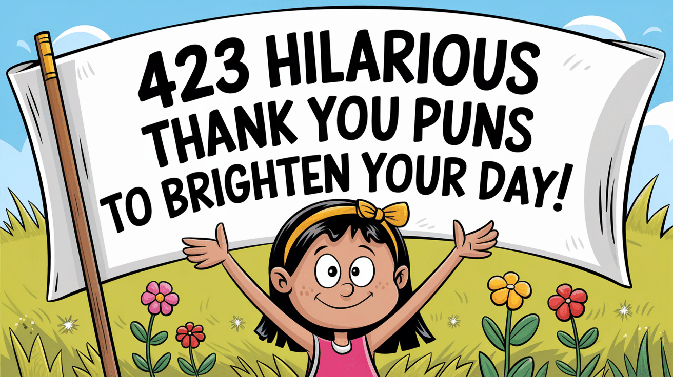 423 Hilarious Thank You Puns to Brighten Your Day - Meredith Plays