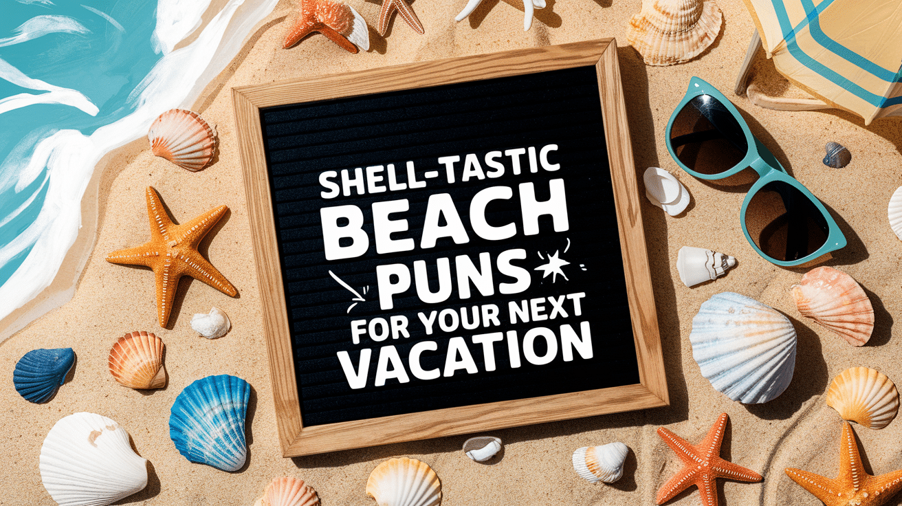 581 Shell-tastic Beach Puns for Your Next Vacation - Meredith Plays