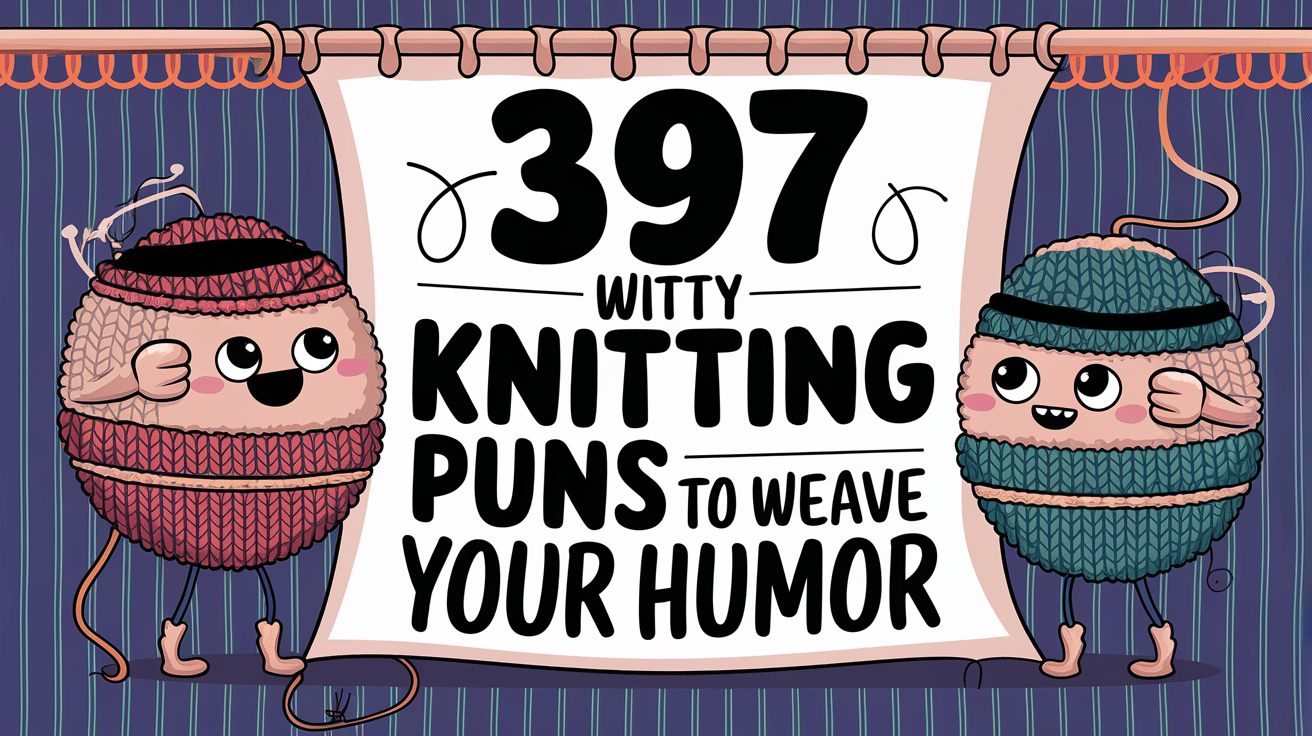397 Witty Knitting Puns to Weave Your Humor - Meredith Plays