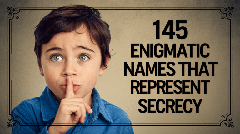 145 Enigmatic Names That Mean Secrecy - Meredith Plays