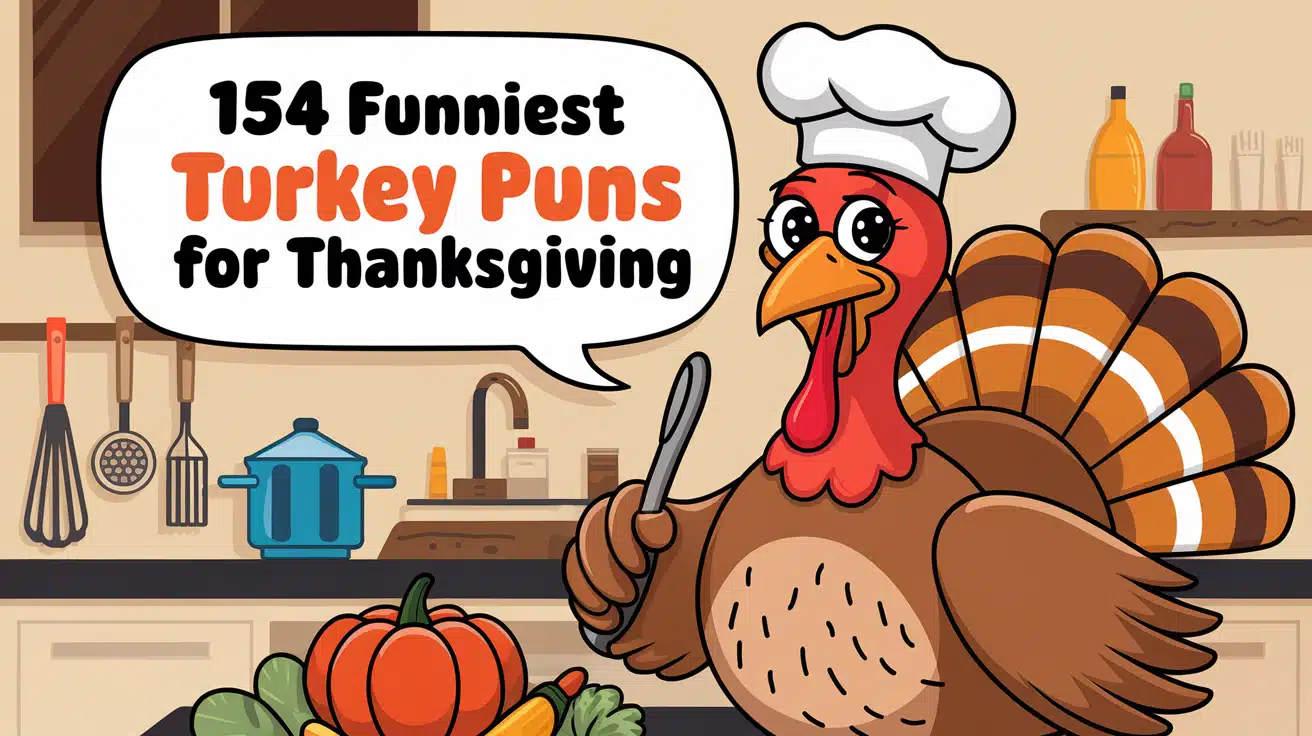 154 Funniest Turkey Puns for Thanksgiving - Meredith Plays