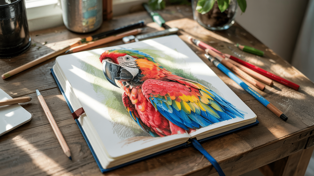 How to Draw a Parrot: A Fun and Easy Tutorial for All Ages - Meredith Plays