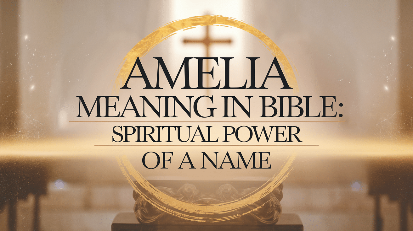 Amelia Meaning in Bible: Spiritual Power of a Name - Meredith Plays