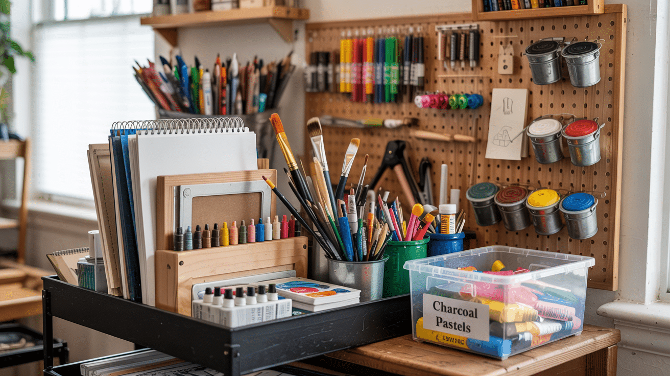 Creative and Innovative Art Supply Storage Ideas - Meredith Plays