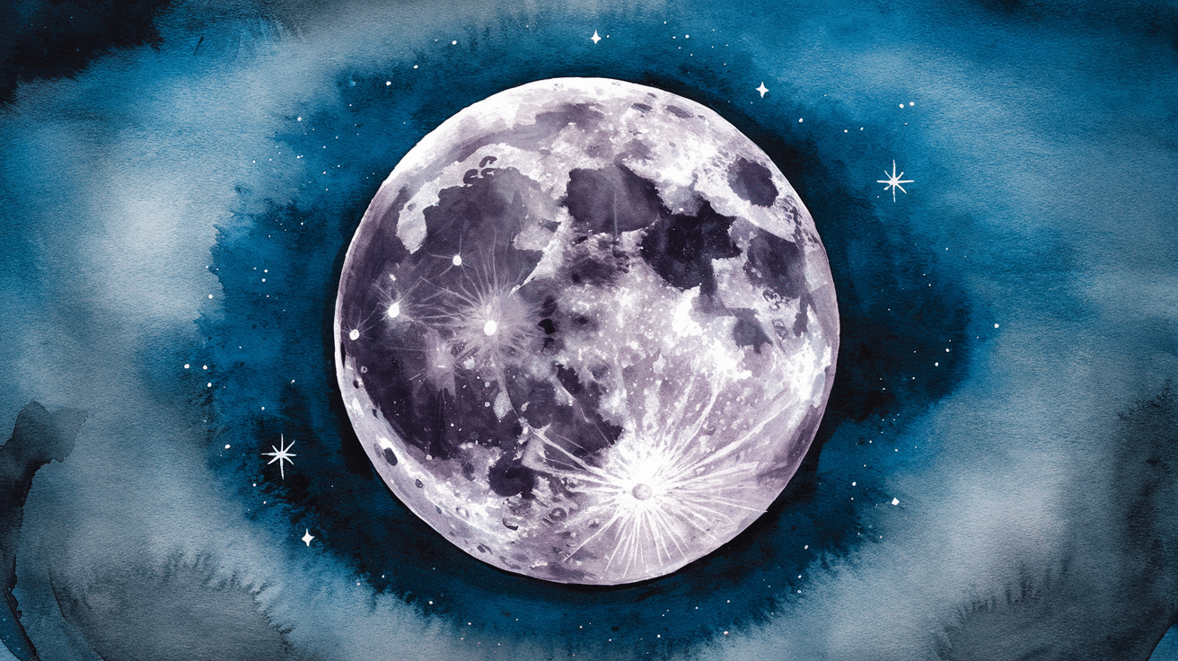 How to Blend Colors for Moon Watercolor Effects - Meredith Plays