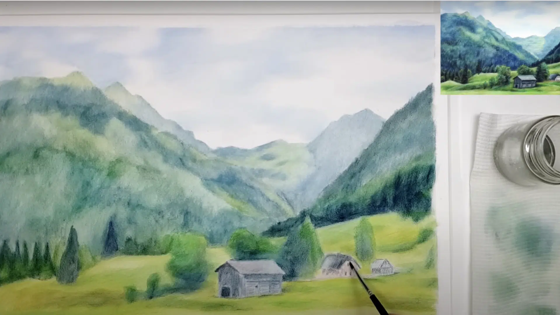 Mastering the Art of Landscape Colour Pencil Drawing - Meredith Plays