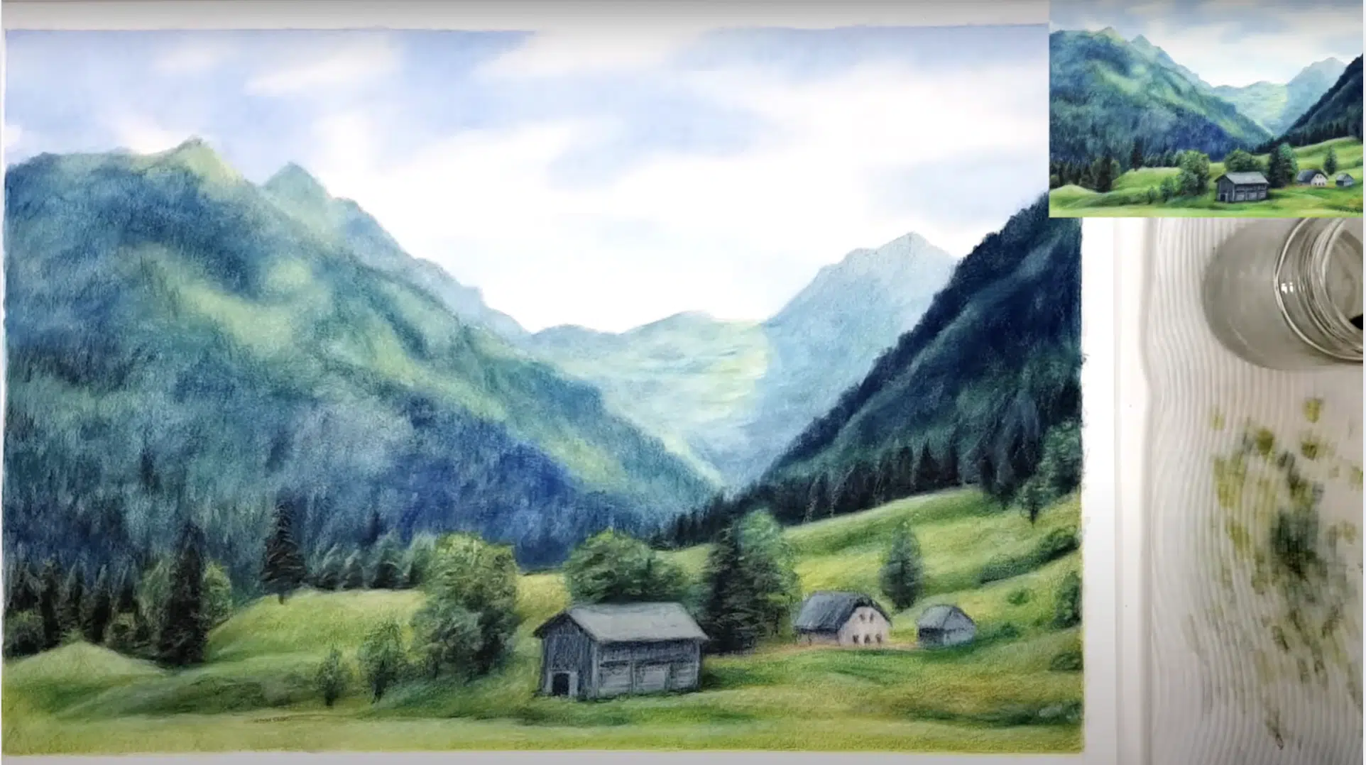 Mastering the Art of Landscape Colour Pencil Drawing - Meredith Plays