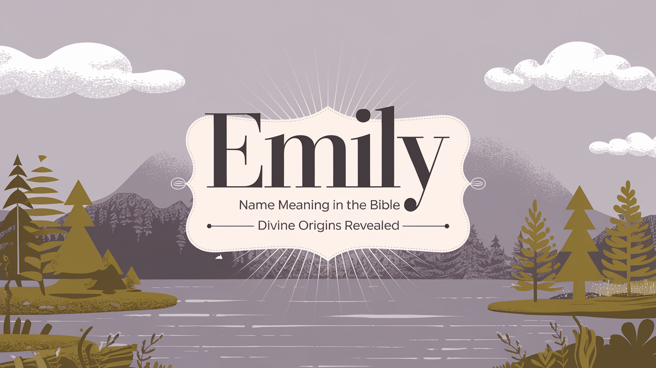 Emily Name Meaning in the Bible: Divine Origins Revealed - Meredith Plays