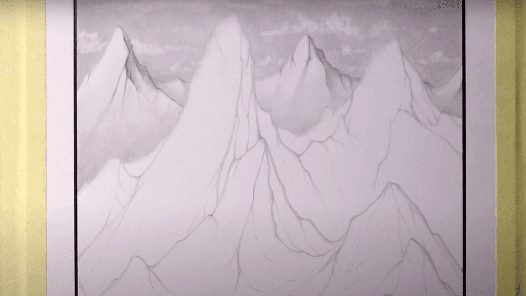 Master Mountain Range Drawing Easy in Simple Steps - Meredith Plays