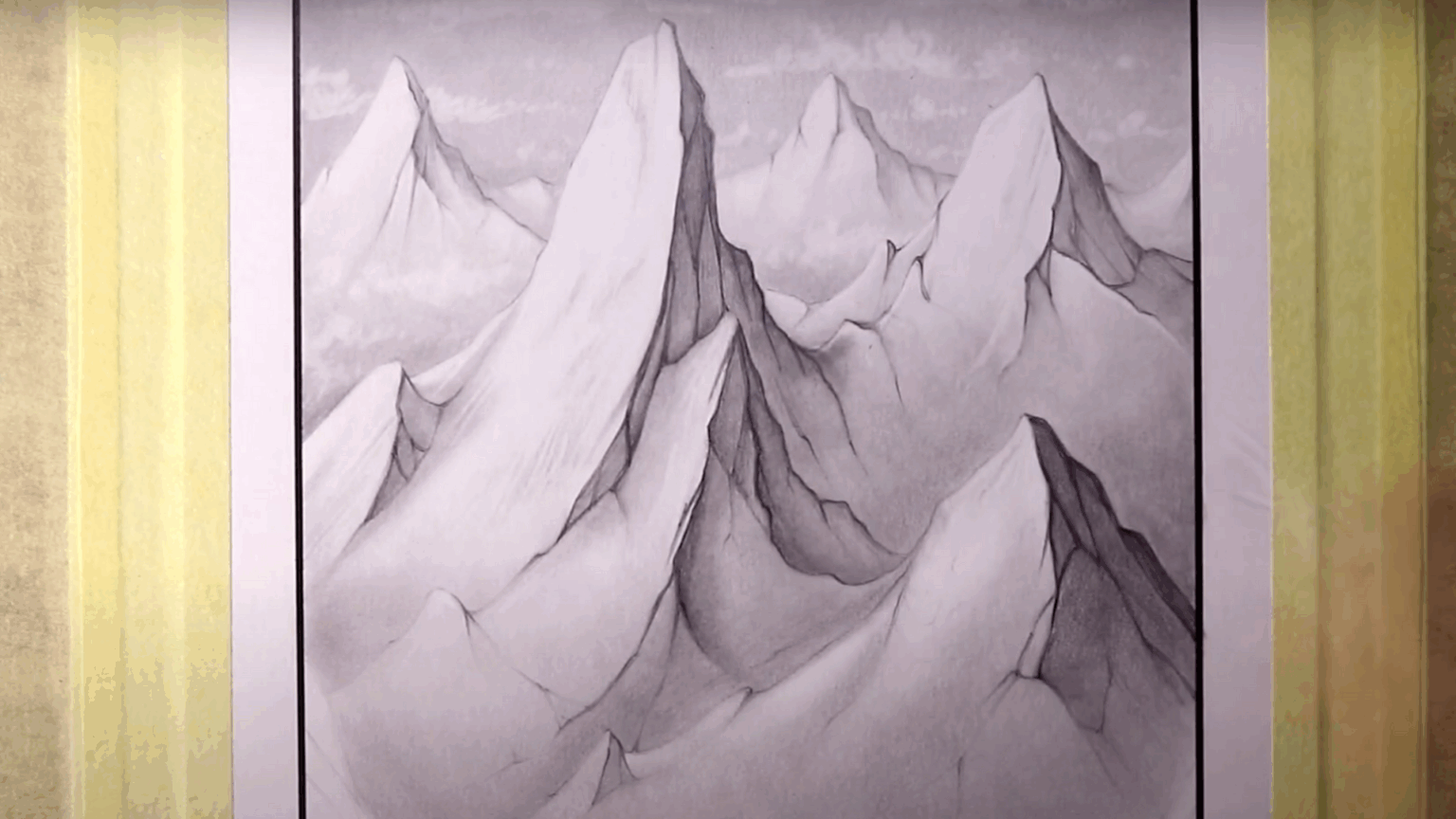 Master Mountain Range Drawing Easy in Simple Steps - Meredith Plays