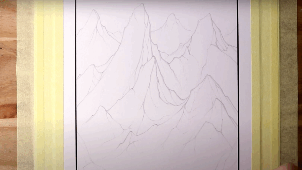 Master Mountain Range Drawing Easy in Simple Steps - Meredith Plays