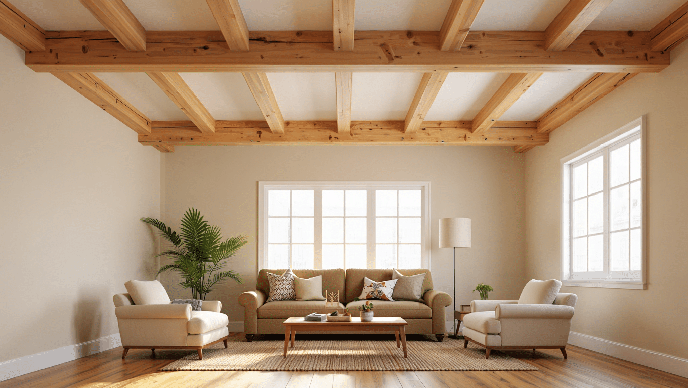 Step by Step Tutorial to DIY Faux Beams for Any Room - Meredith Plays