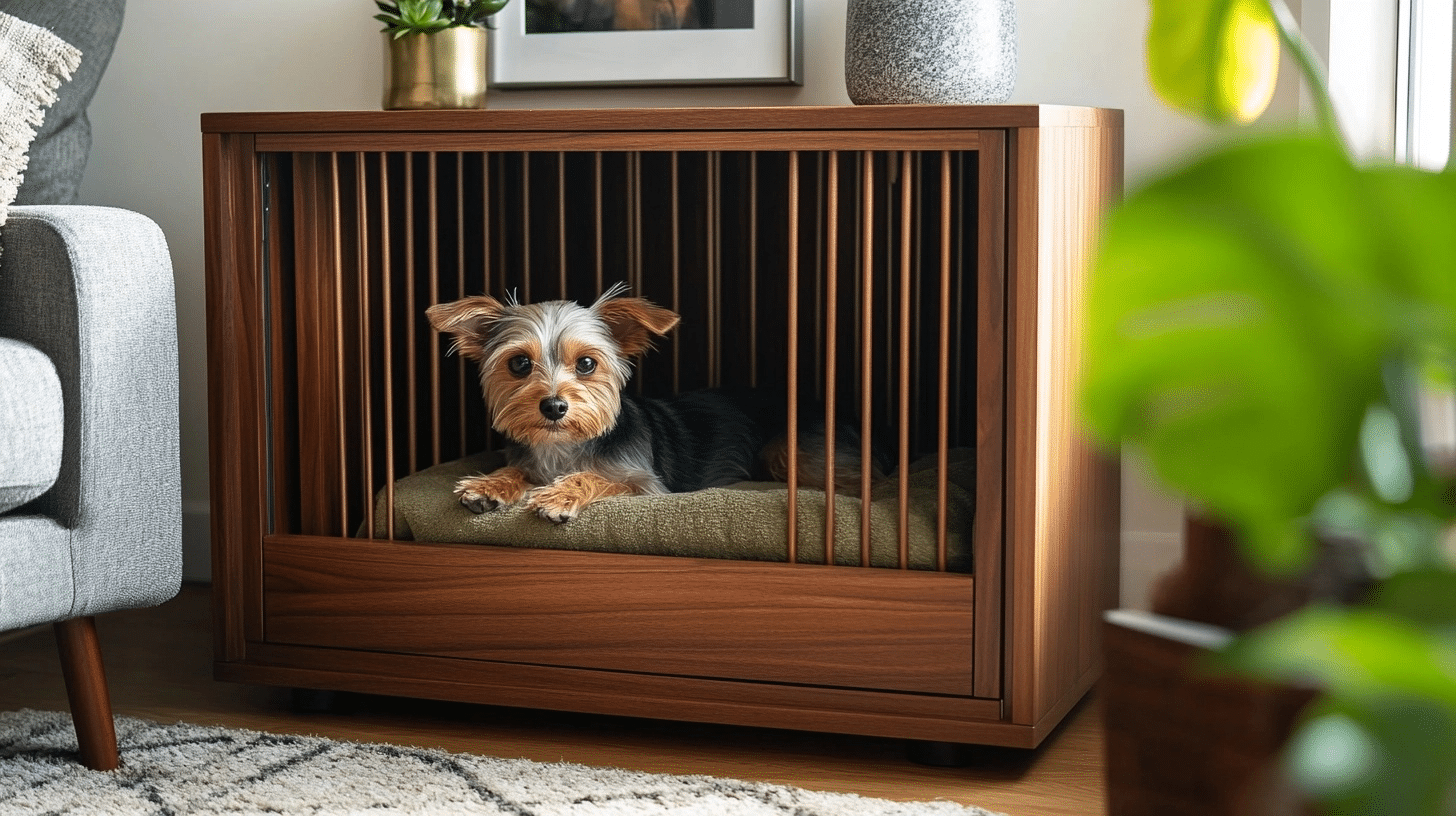 7 Genius IKEA Dog Crate Hacks for Small Space - Meredith Plays