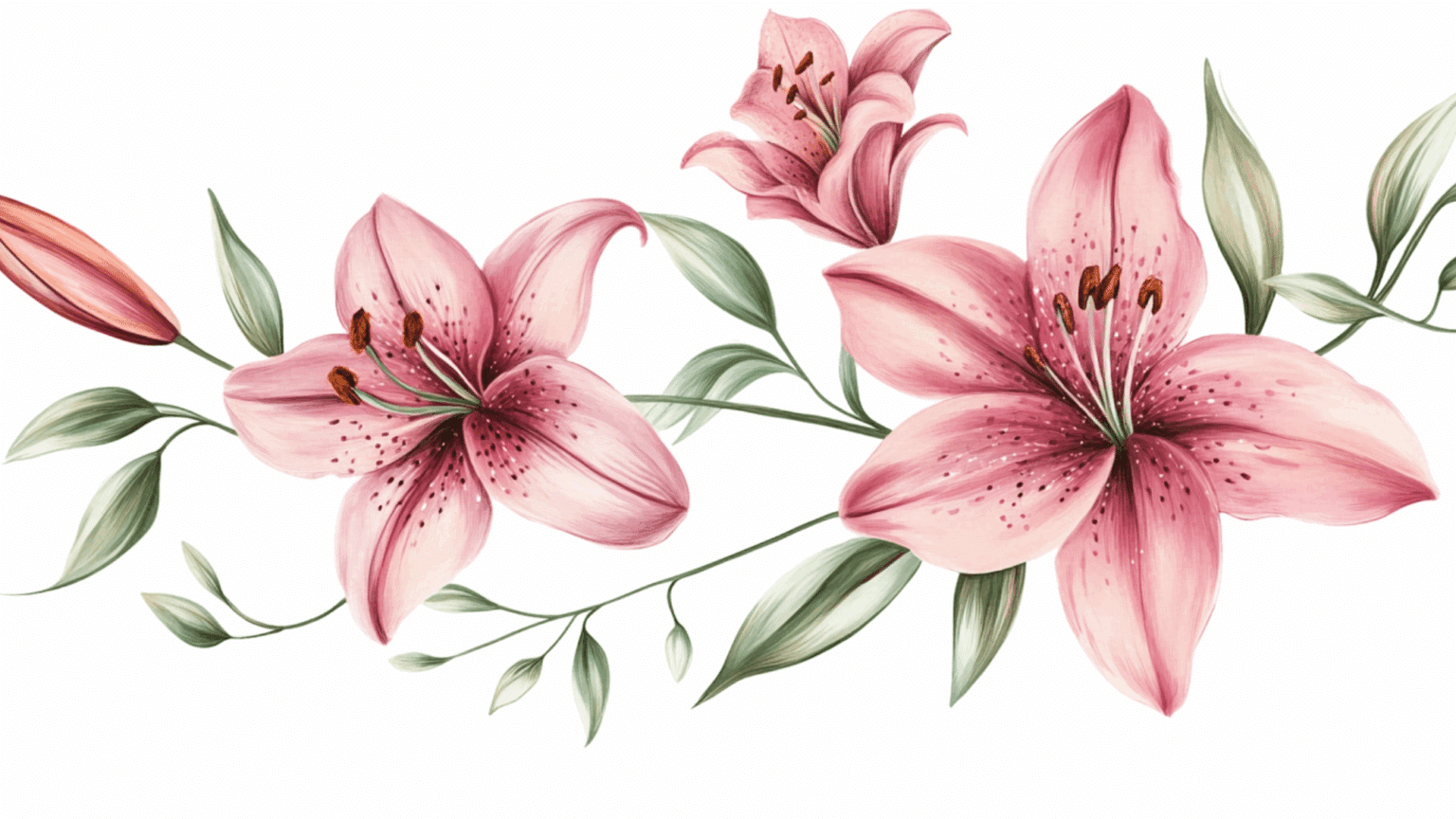 Realistic Lily Drawing to Inspire Your Art - Meredith Plays