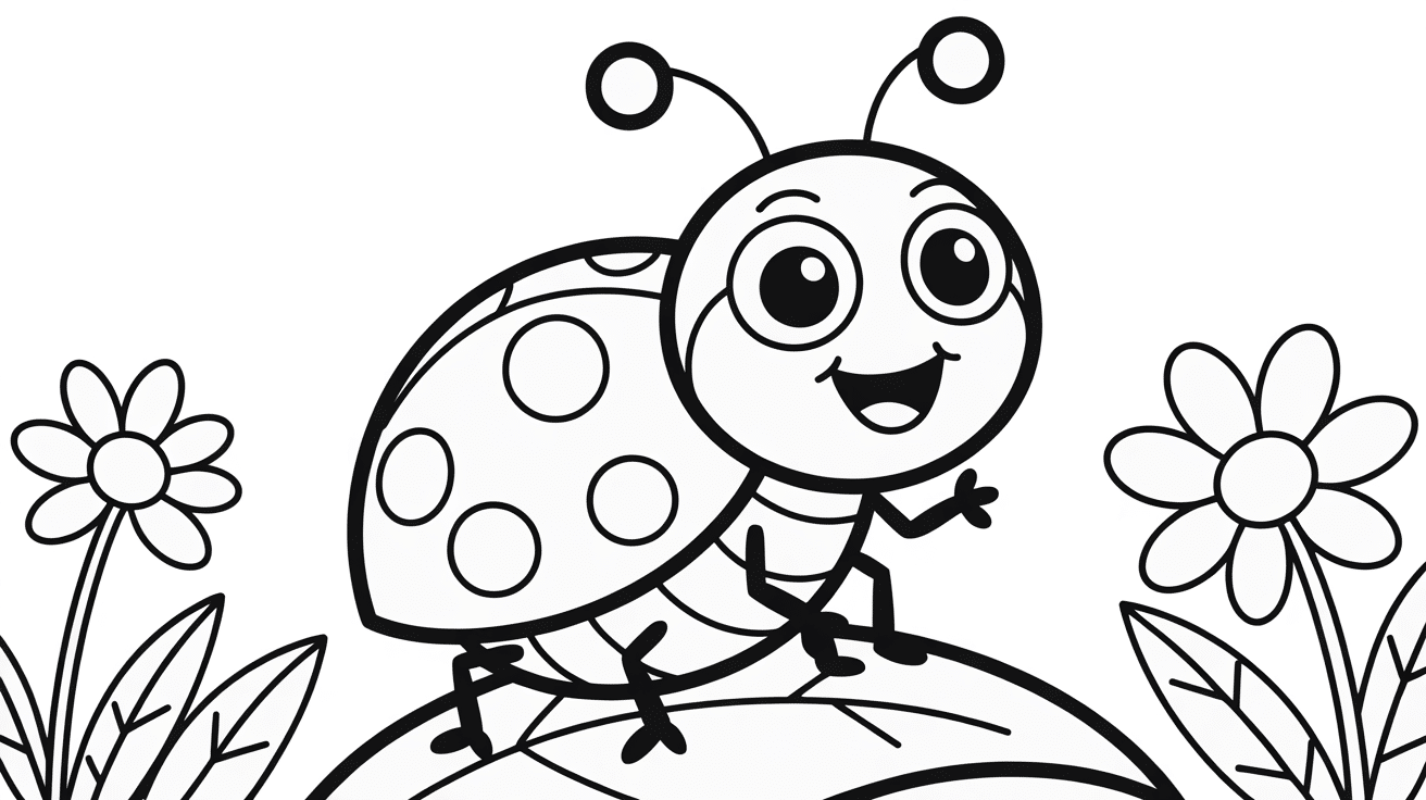 Free PDF of Ladybug Coloring Page - Meredith Plays