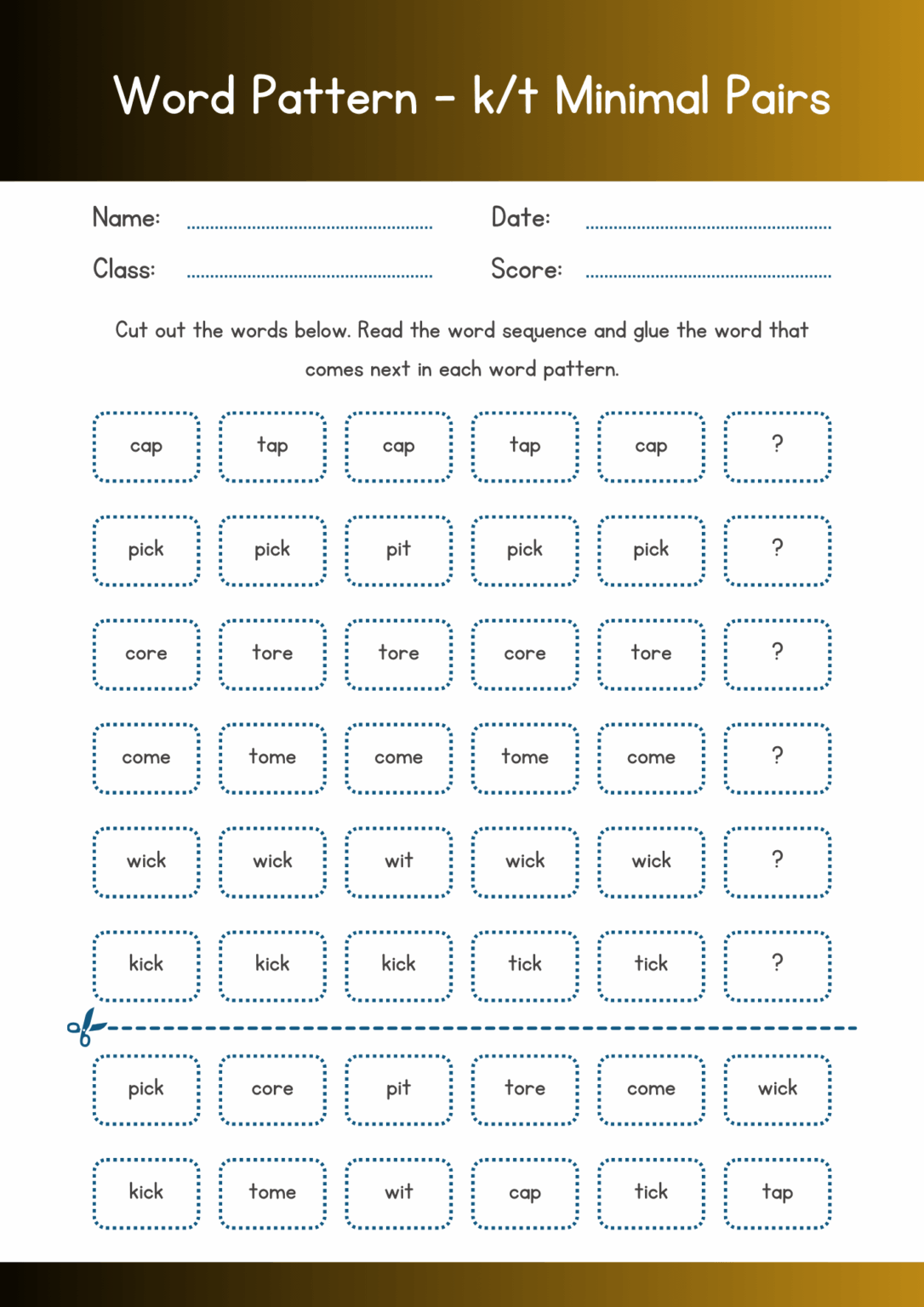Mastering Language Learning Through K and T Sounds Minimal Pairs ...
