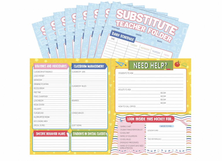 Substitute Binder 101: Your Classroom's Emergency Backup Plan ...