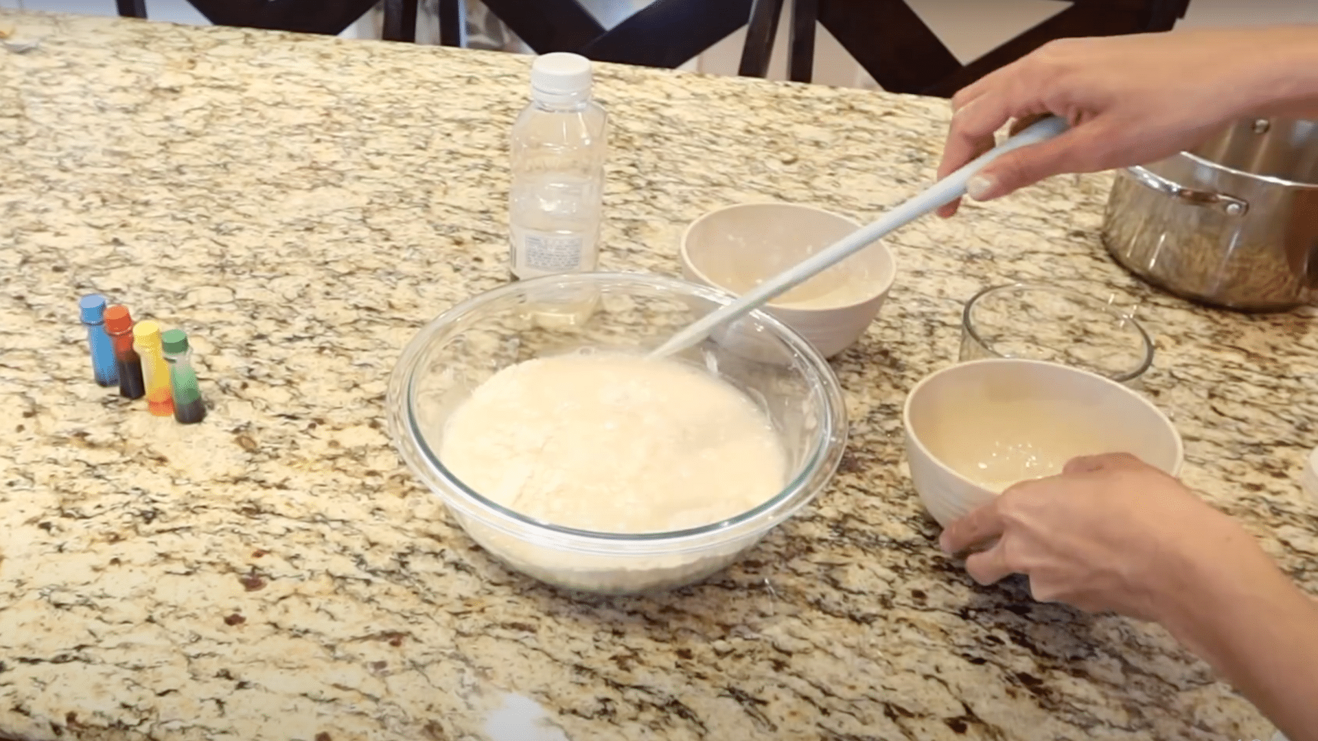 Create Soft And Safe No-Cook Homemade Playdough - Meredith Plays