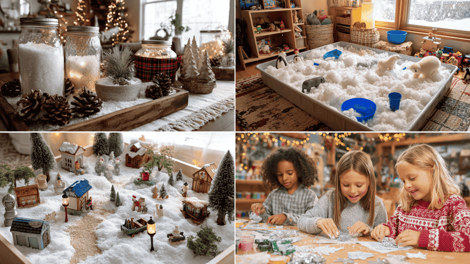 Easy Fake Snow Recipe for Cold Winter Fun - Meredith Plays