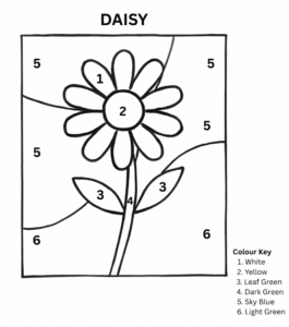 Free PDF of Fun Flower Color by Number Printables - Meredith Plays