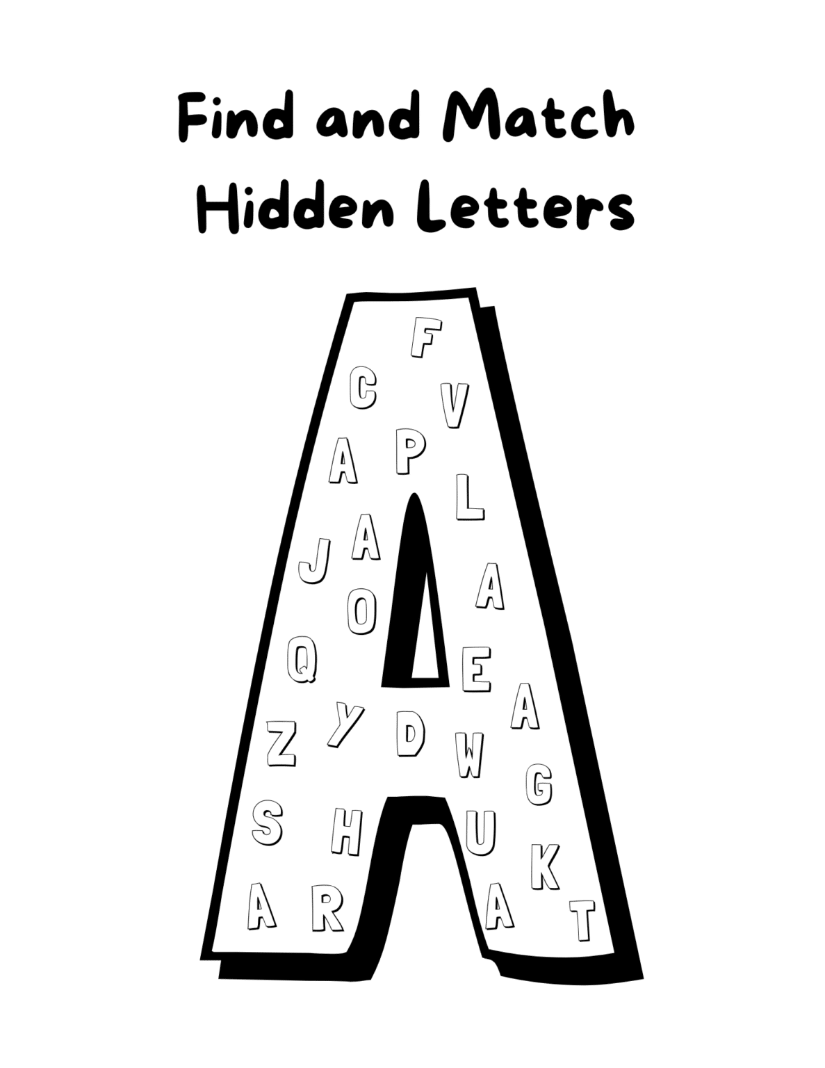 Download Match Letters to Letter Trains Worksheet (PDF) - Meredith Plays