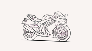 How to Draw a Motorcycle Easy in Just a Few Steps - Meredith Plays
