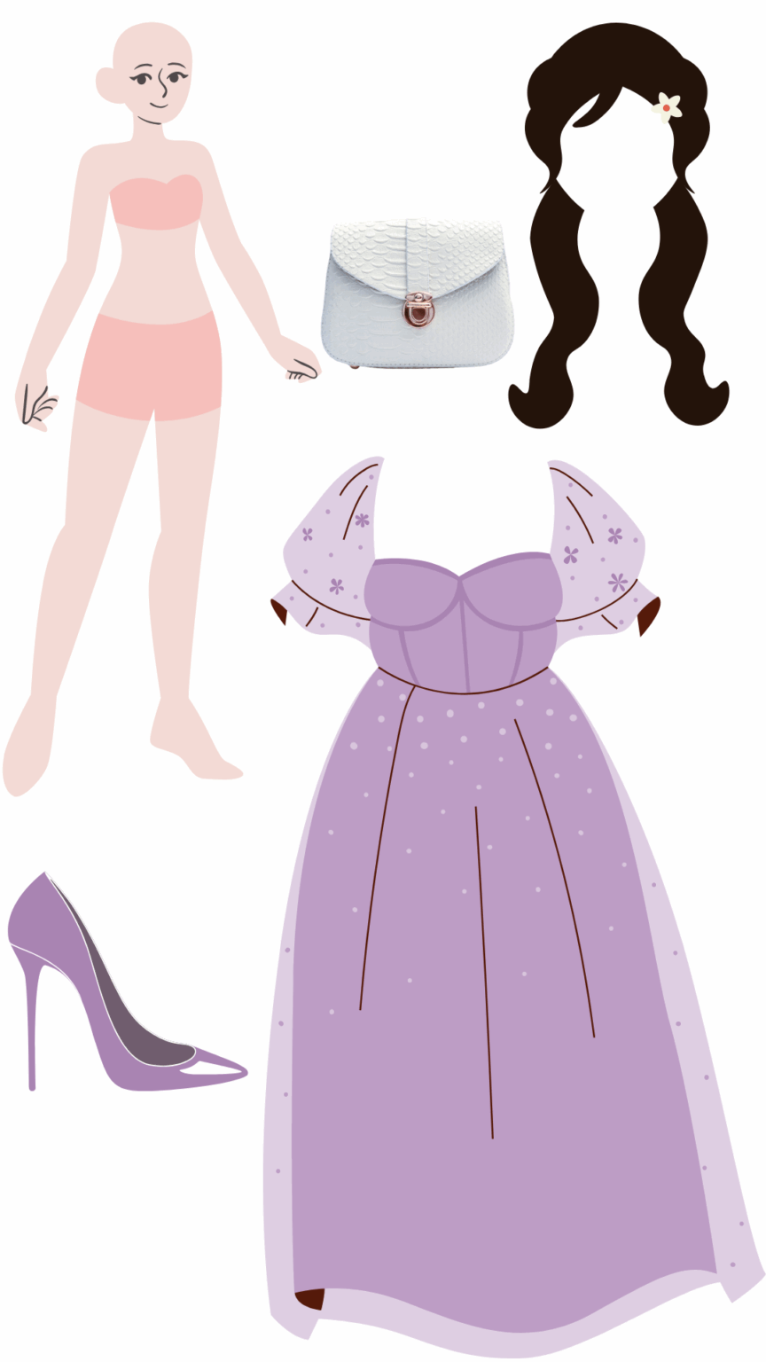 Free PDF Printable Paper Doll Dress Up - Meredith Plays