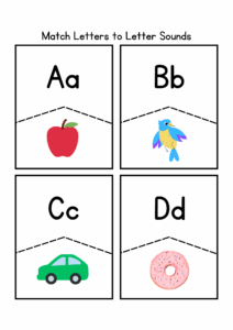 Download Match Letters to Letter Trains Worksheet (PDF) - Meredith Plays