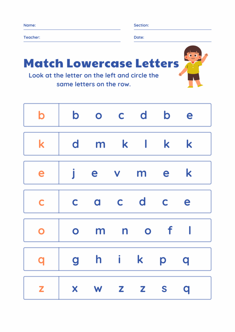 Download Match Letters to Letter Trains Worksheet (PDF) - Meredith Plays