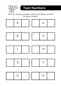 Creative Teen Number Worksheet Ideas for Engaging Students - Meredith Plays