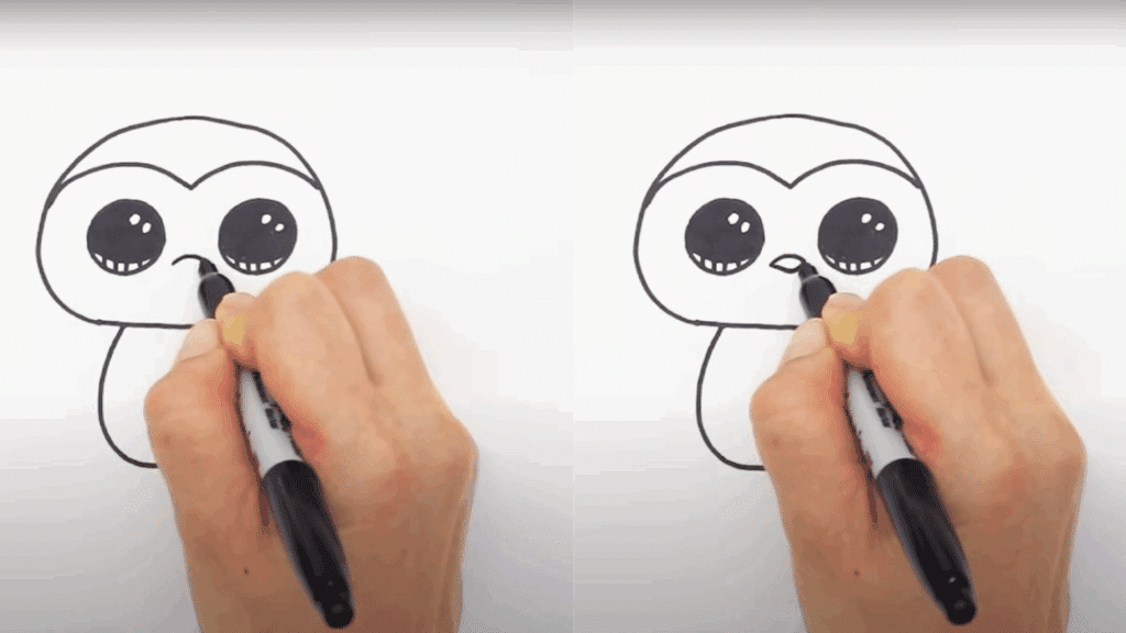 Penguin Drawing Step by Step Simple Tutorial - Meredith Plays