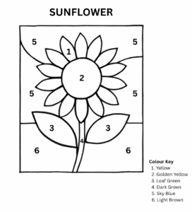 Free PDF of Fun Flower Color by Number Printables - Meredith Plays