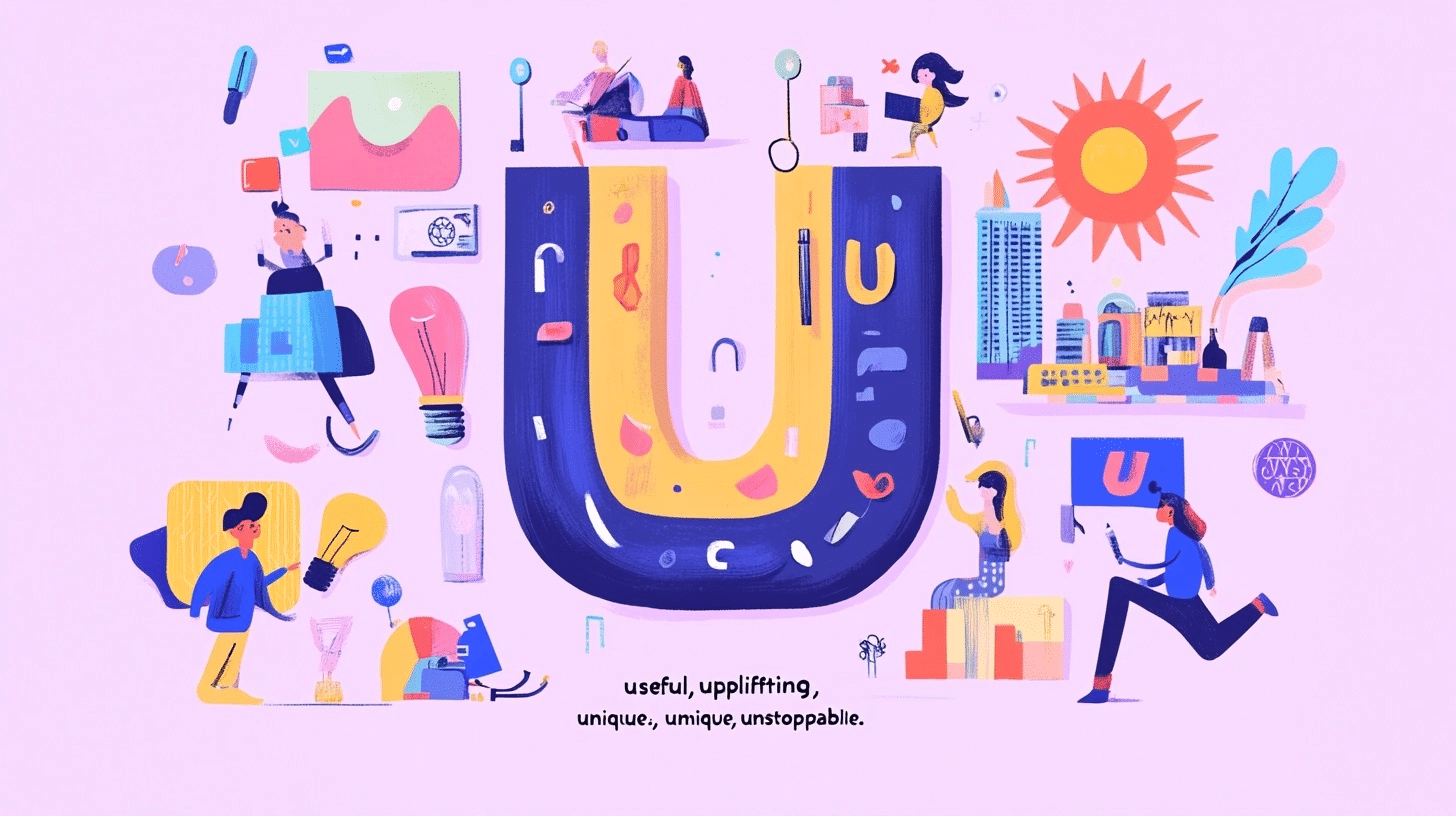 Adjectives that Start with U (Free PDF Listed) - Meredith Plays