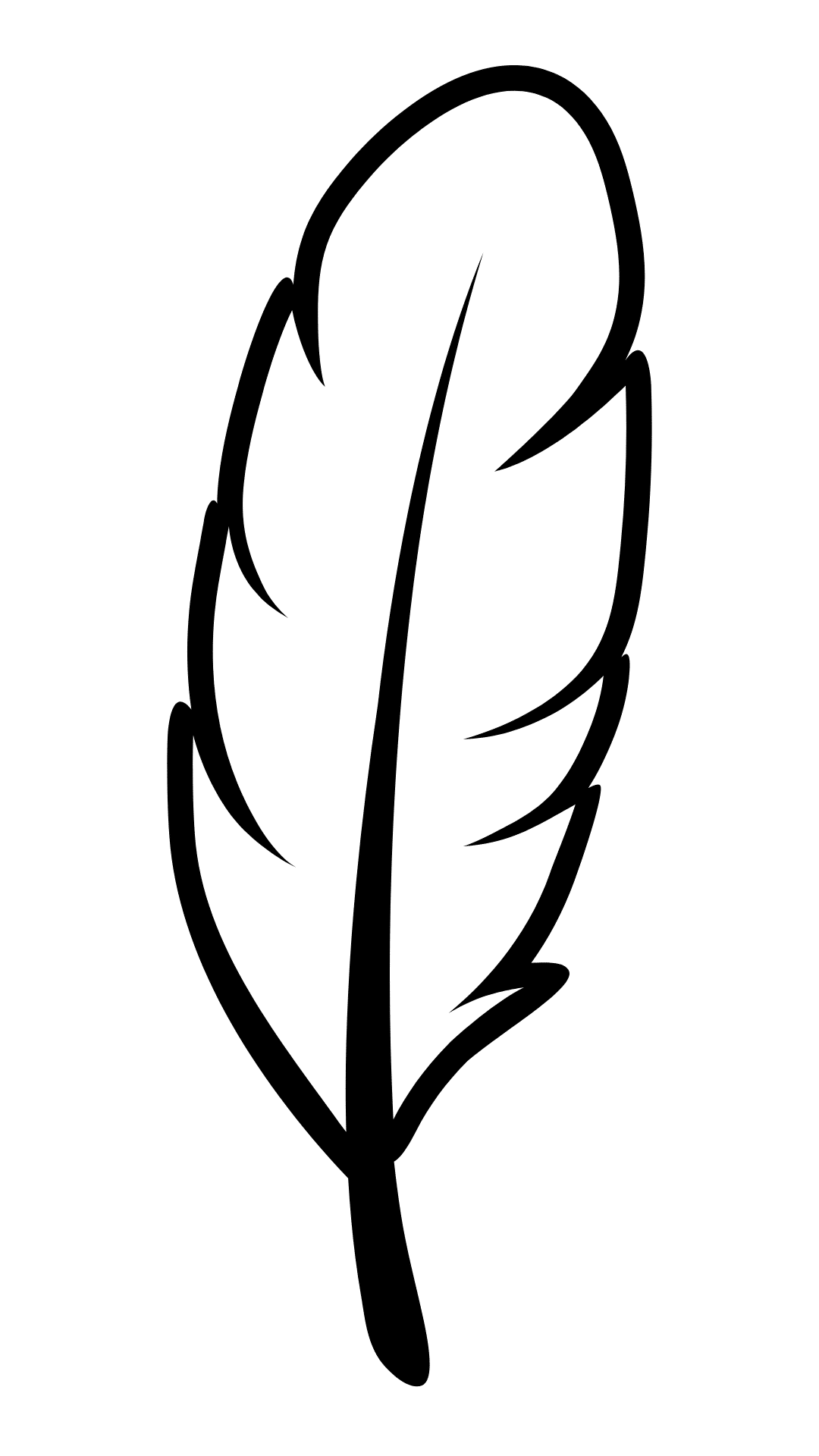Free Printables Feather Template for Coloring and Crafts - Meredith Plays