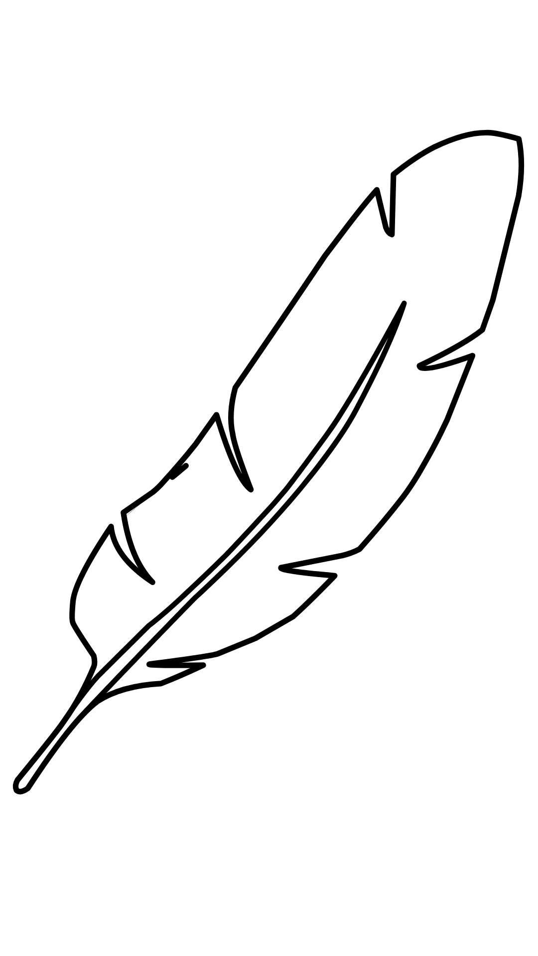 Free Printables Feather Template for Coloring and Crafts - Meredith Plays