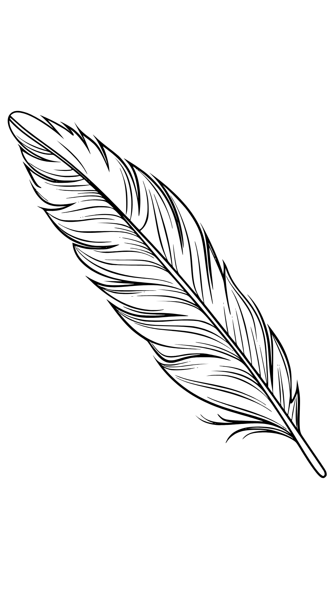 Free Printables Feather Template for Coloring and Crafts - Meredith Plays