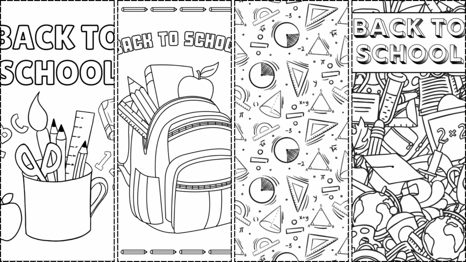 Free Printable Bookmarks to Color for Kids - Meredith Plays