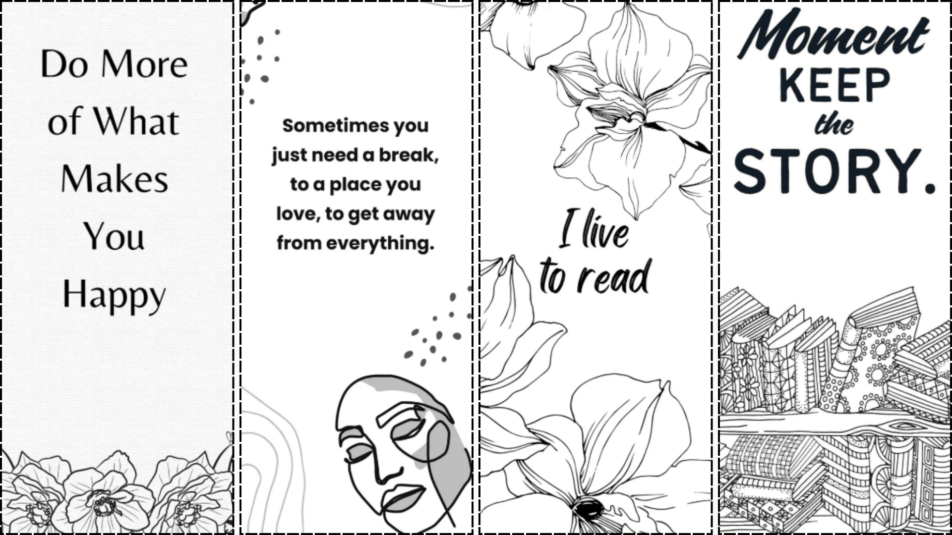Free Printable Bookmarks to Color for Kids - Meredith Plays