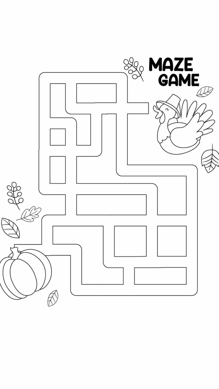 11 Free Thanksgiving Printables for Different Activities (Download ...