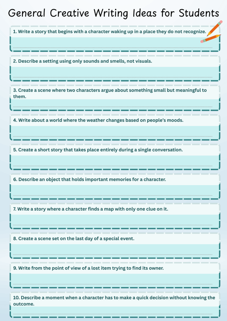 100 + Writing Prompts for Middle School (Free Printable PDF) - Meredith ...