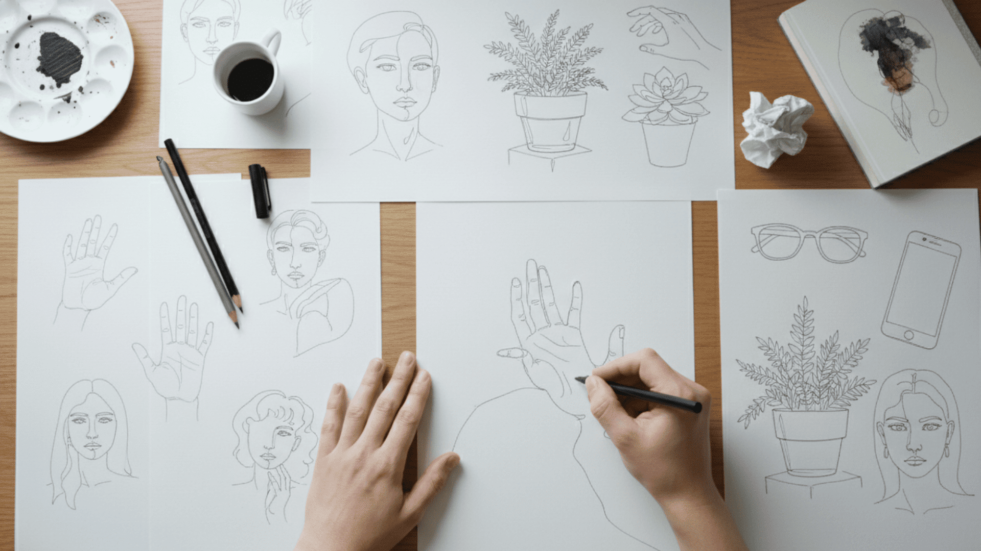 How to Do Contour Drawing: Examples & Practice Tips - Meredith Plays