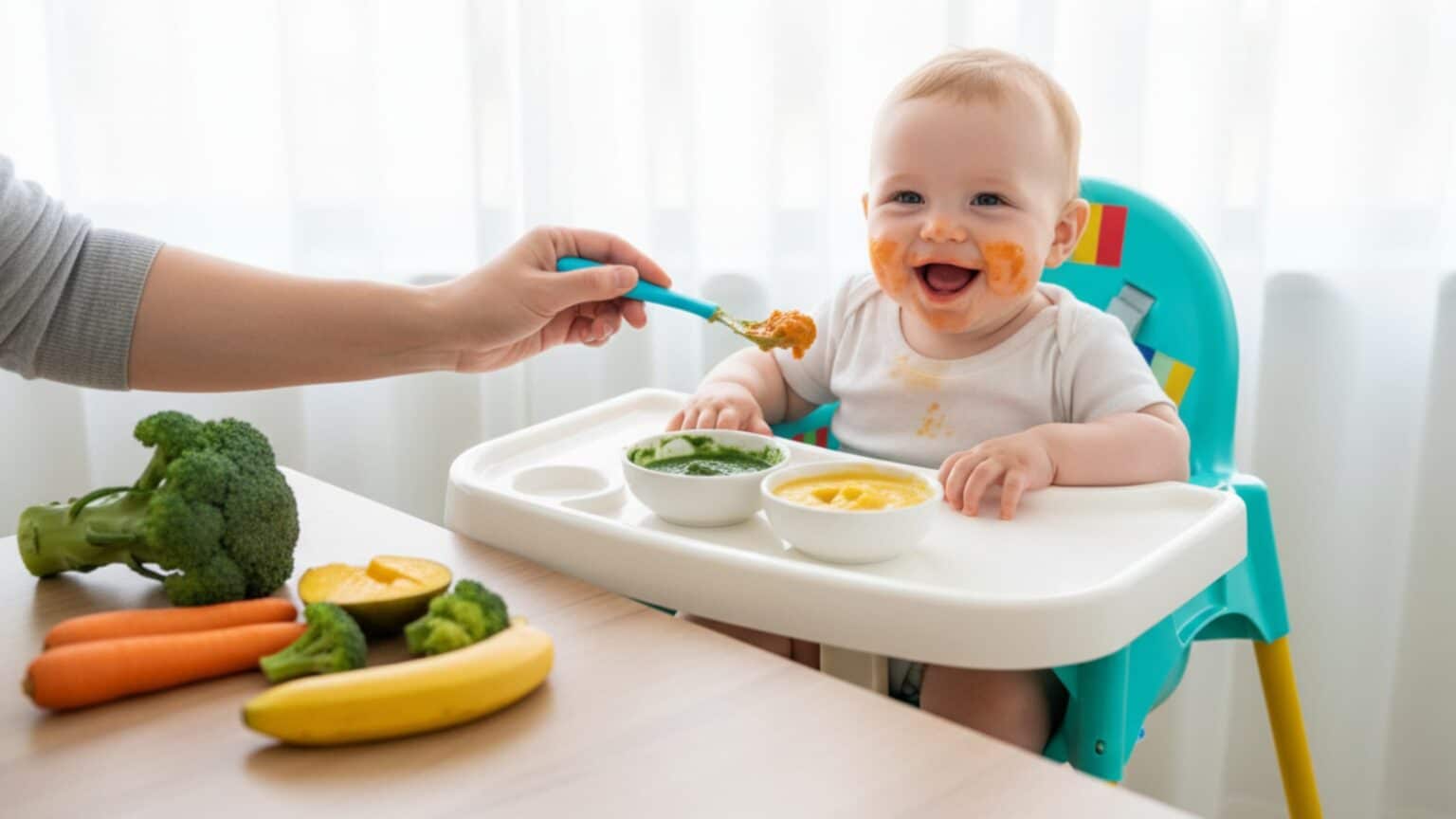 Baby Food Stages: From First Bites to Table Foods - Meredith Plays