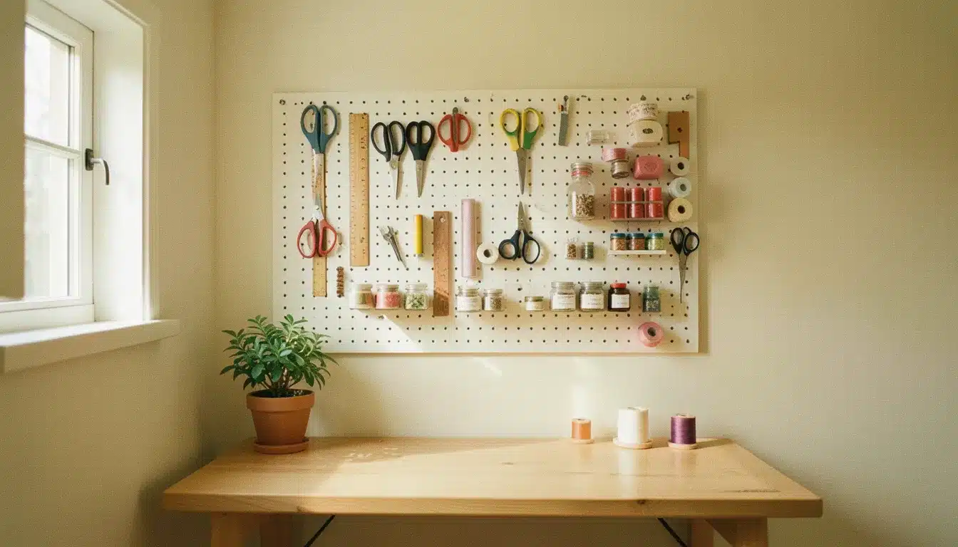 DIY Small Craft Room Ideas: 21 Ways to Organize - Meredith Plays